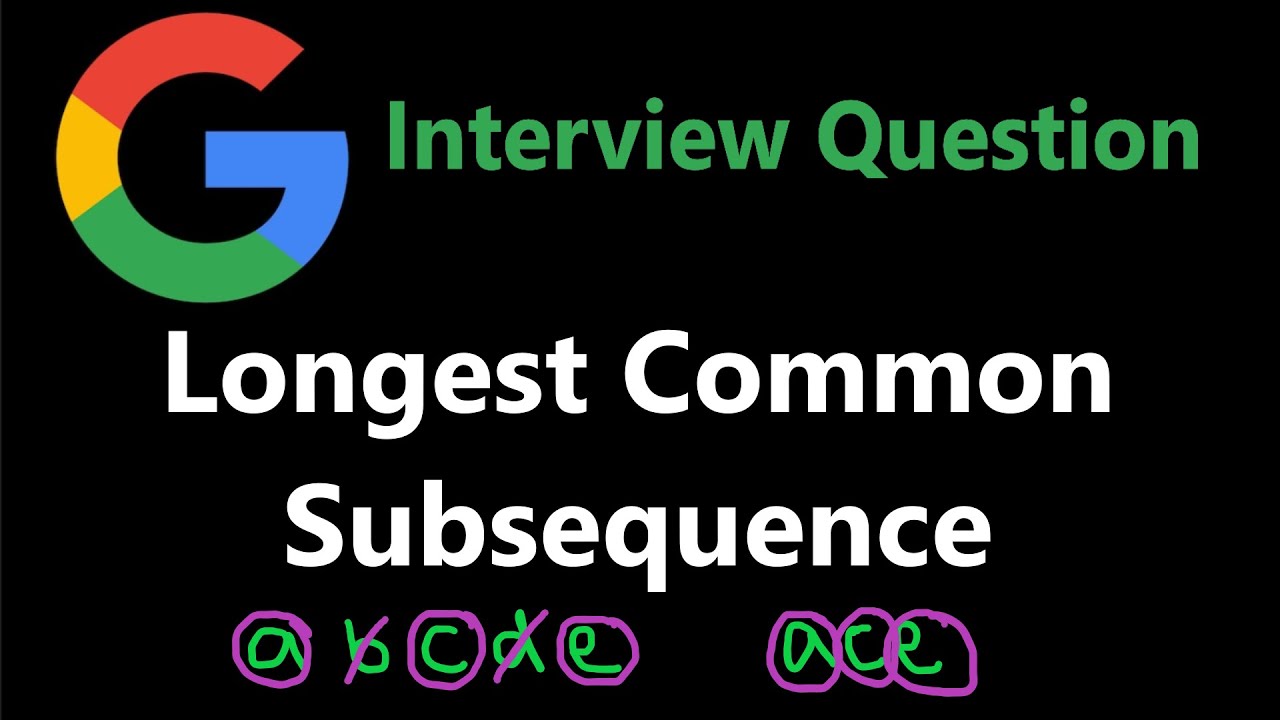 Longest Common Subsequence - Dynamic Programming - Leetcode 1143