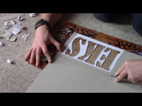 HOW TO MAKE A SIMPLE LETTER STENCIL