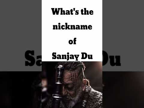 What's The Nickname Of Sanjay Dutt #sanjaydutt #newtrending #bollywood #bollywoodfacts #facts