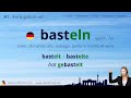 Konjugation "basteln" - Alle Formen des Verbs, Beispiele, Regeln ...