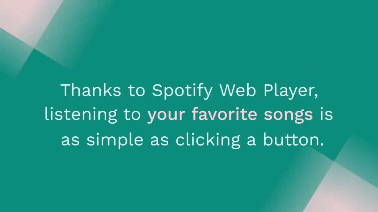 Spotify Web Player: Music for Everyone, Anywhere and Anytime