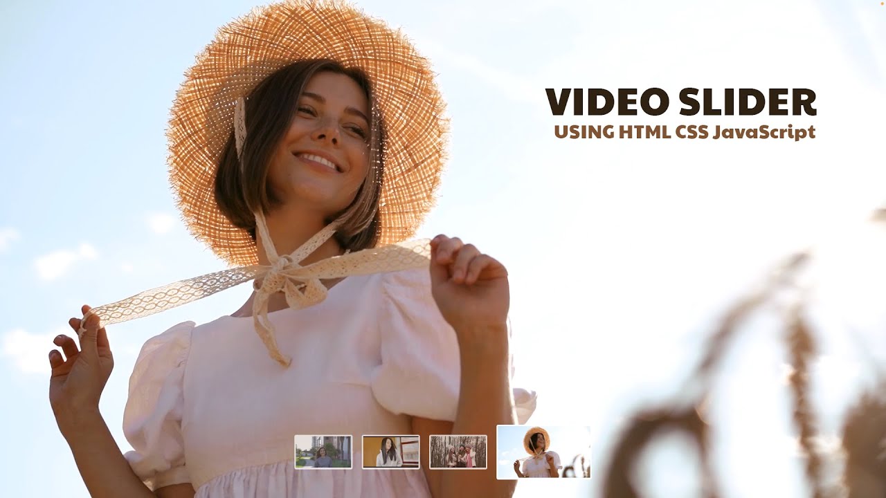 Video Slider Using HTML CSS JavaScript