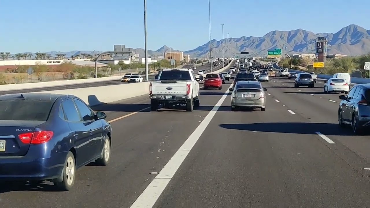 Freeway, Loop 202 N. l 101 N. to Tatum Blvd, Phoenix, AZ.