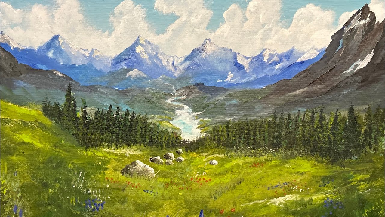 24”x 18” Acrylic painting- Time lapse