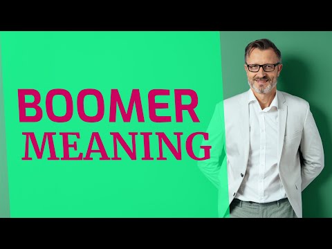 Boomer | Definition of boomer 📖