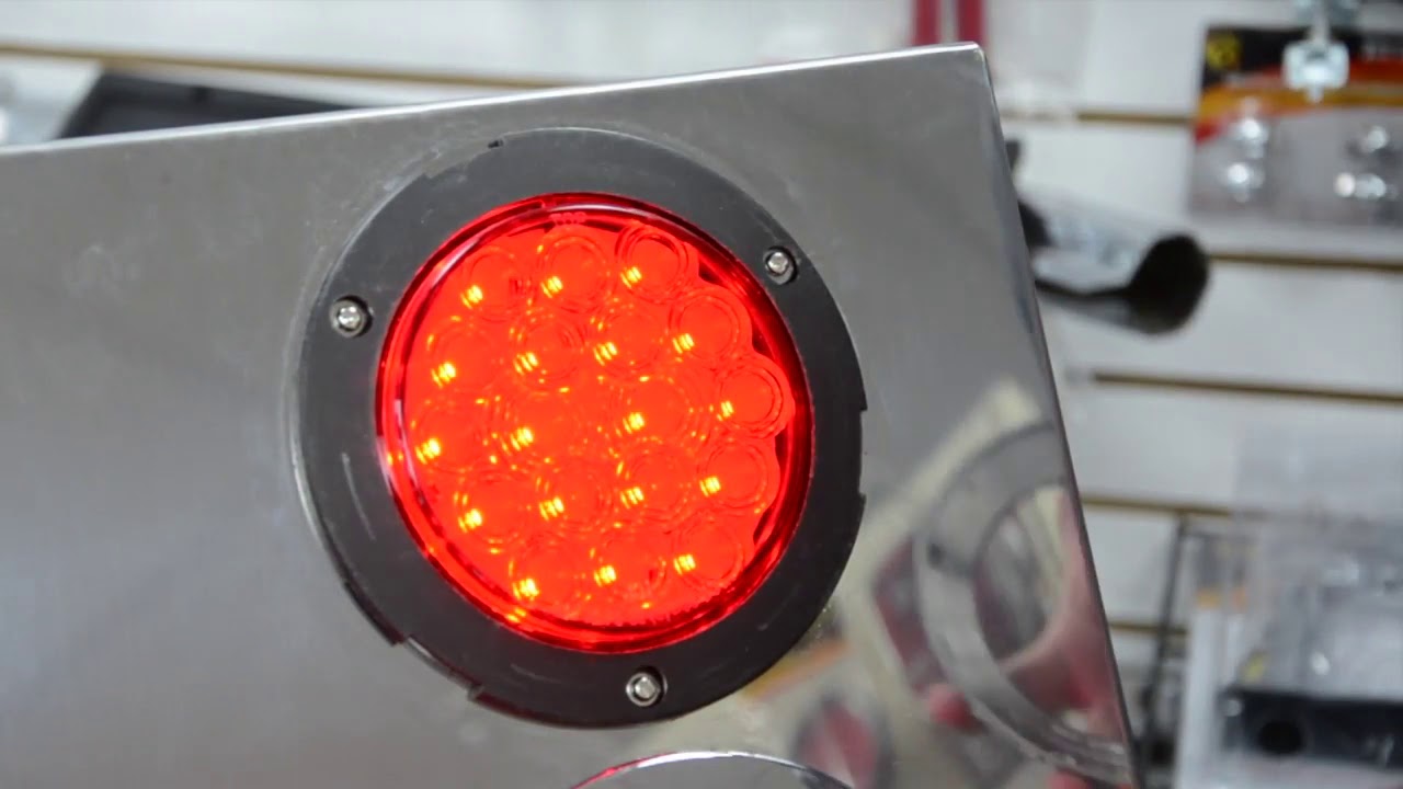 4" Round LED Light Flange Mount Fleet Series STT By Grand General ...