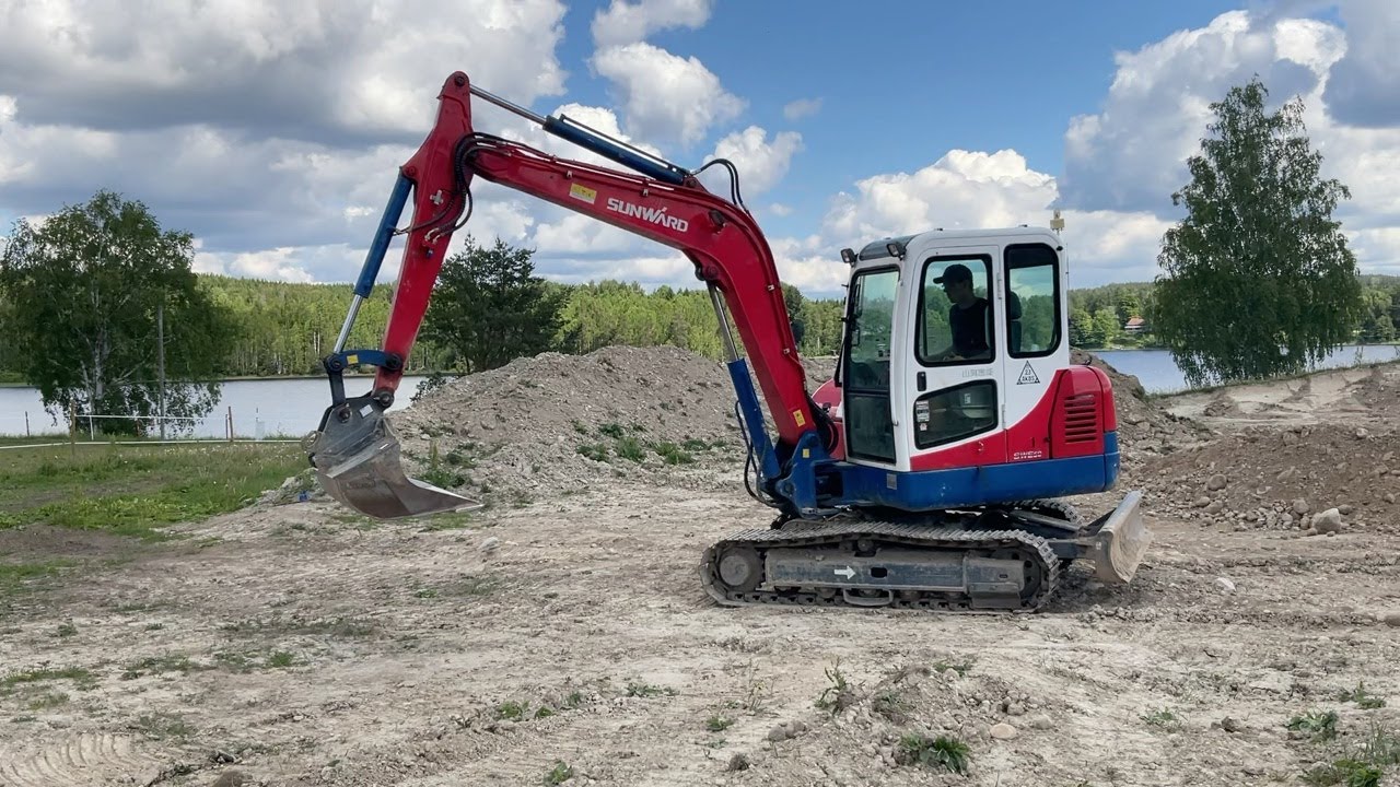 Grävmaskin Sunward SWE60, Söderhamn, Klaravik auktioner