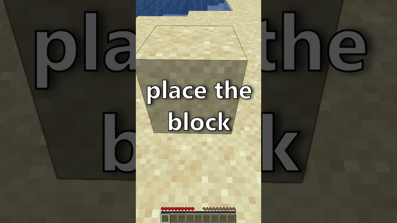 How To Place a Block (Tutorial) #minecraft