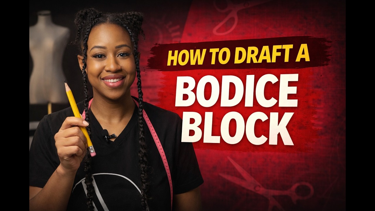 How to Draft a Bodice Block | Step by Step Drafting Tutorial
