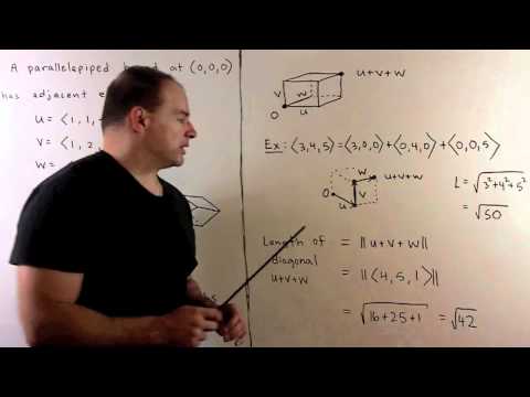 Diagonal Lengths of a Parallelepiped