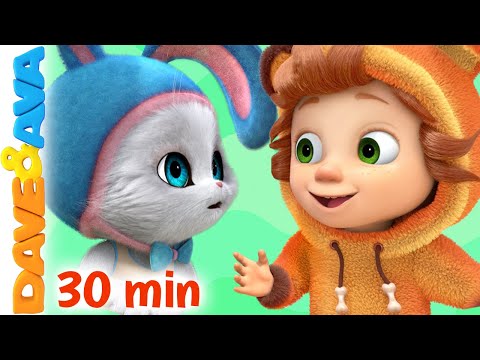😊 In a Cabin in the Woods and More Nursery Rhymes | Little Kittens | Baby Songs by Dave and Ava 😊