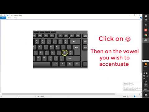 Spanish Keyboard using Windows 10