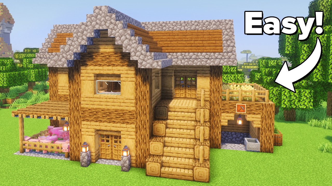 Minecraft: How to Build a Starter Survival House | Tutorial🏠