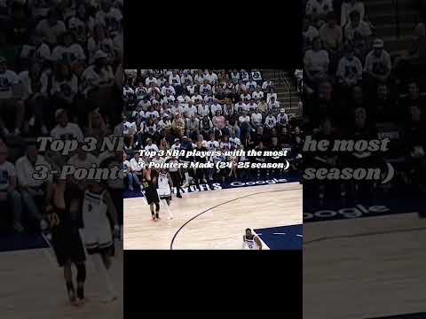 NBA players with the most 3- pointers made (24-25 season) #shorts #nba #basketball
