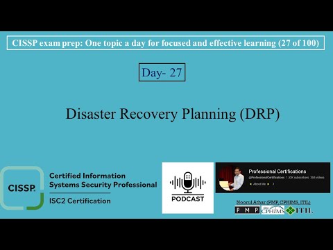 CISSP Exam Prep -027 | Disaster Recovery Planning DRP | 📗