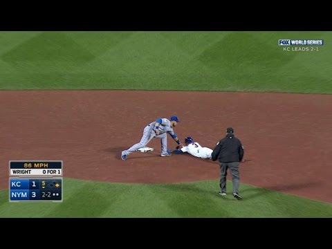 WS2015 Gm4: Perez nabs Granderson trying to steal