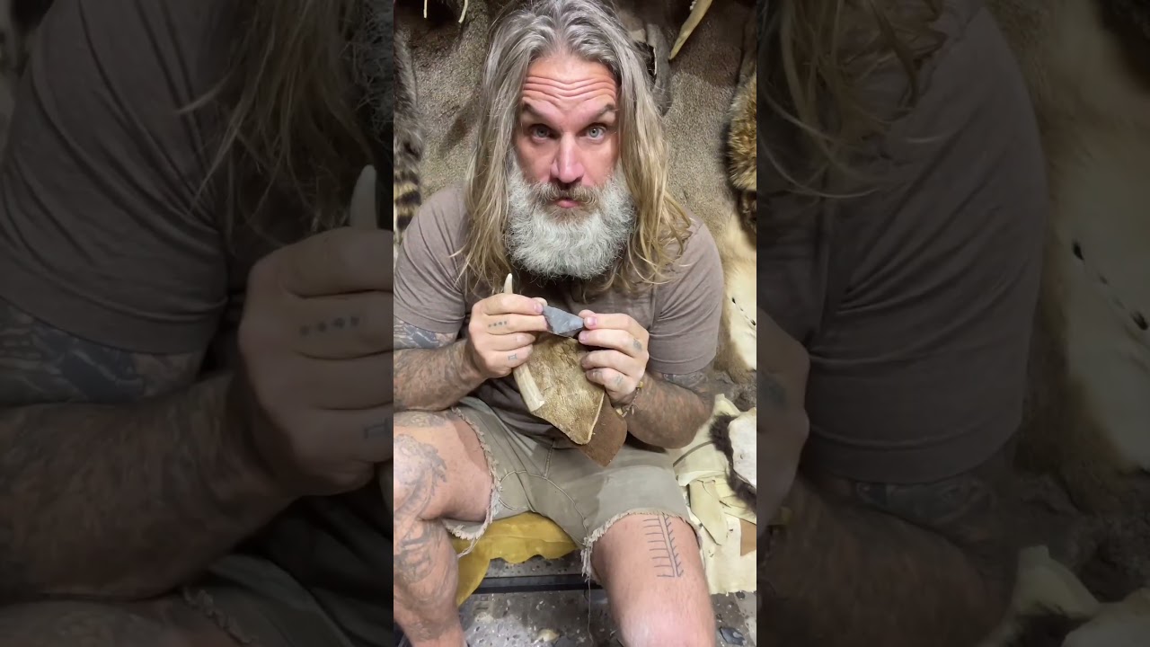 STONE AGE Mace | Zombie Weapon #caveman #flintknapping #survival #bushcraft #primitivetechnology