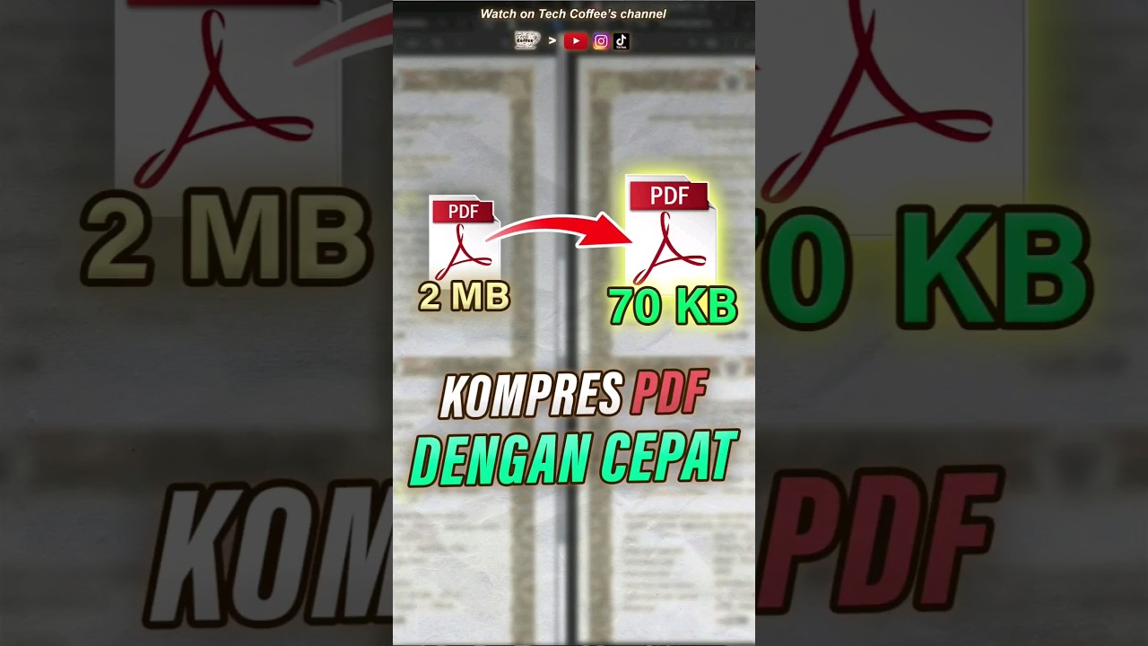 Cara Mengecilkan Ukuran PDF dengan CEPAT ⚡ (Cara Kompres PDF tanpa Aplikasi)