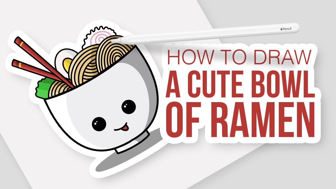 How to Draw a Cute Bowl of Ramen in Procreate