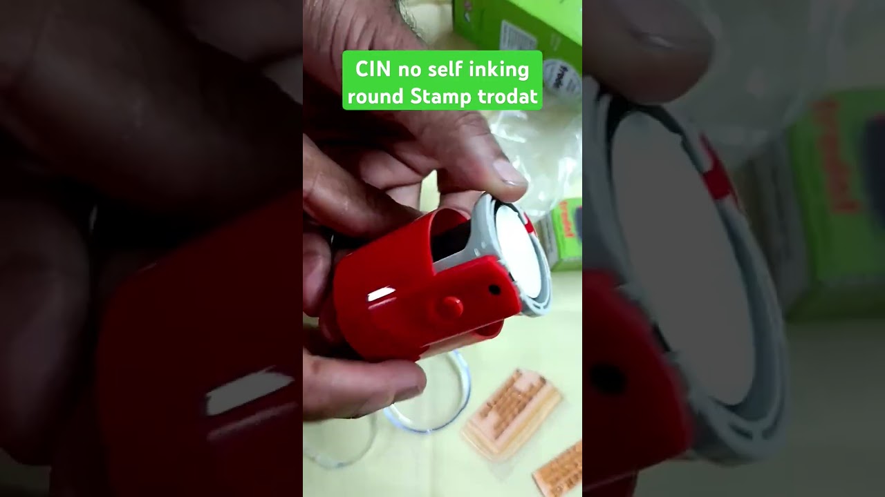 Trodat Round Self inking Stamp #trodat #stamps #viral #shorts