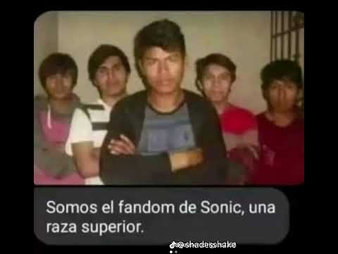 meme plantilla | Somos el fandom de sonic, una raza superior
