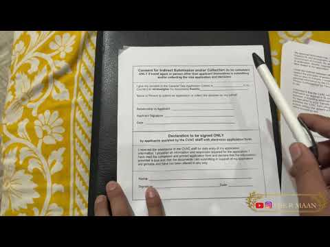 How to fill consent form for VFS biometric |Full information about biometric appointment date