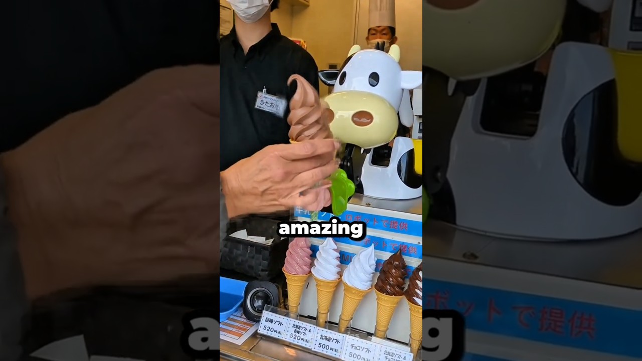 The Best Ice Cream Shop In Japan!🐮🤯 #shorts #japan