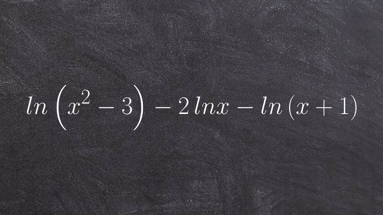 Simplifying a logarithmic expression to one single logarithm