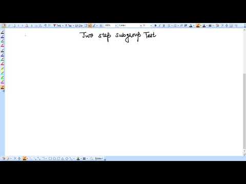 Two-Step Subgroup Test Video Lecture - Mathematics for Competitive Exams
