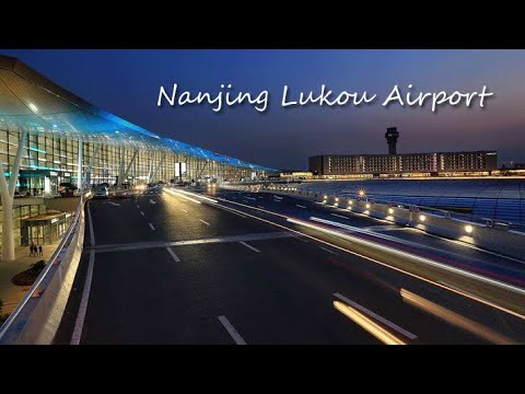 Nanjing Lukou Airport , Jiangsu, China - Departure at Sunset