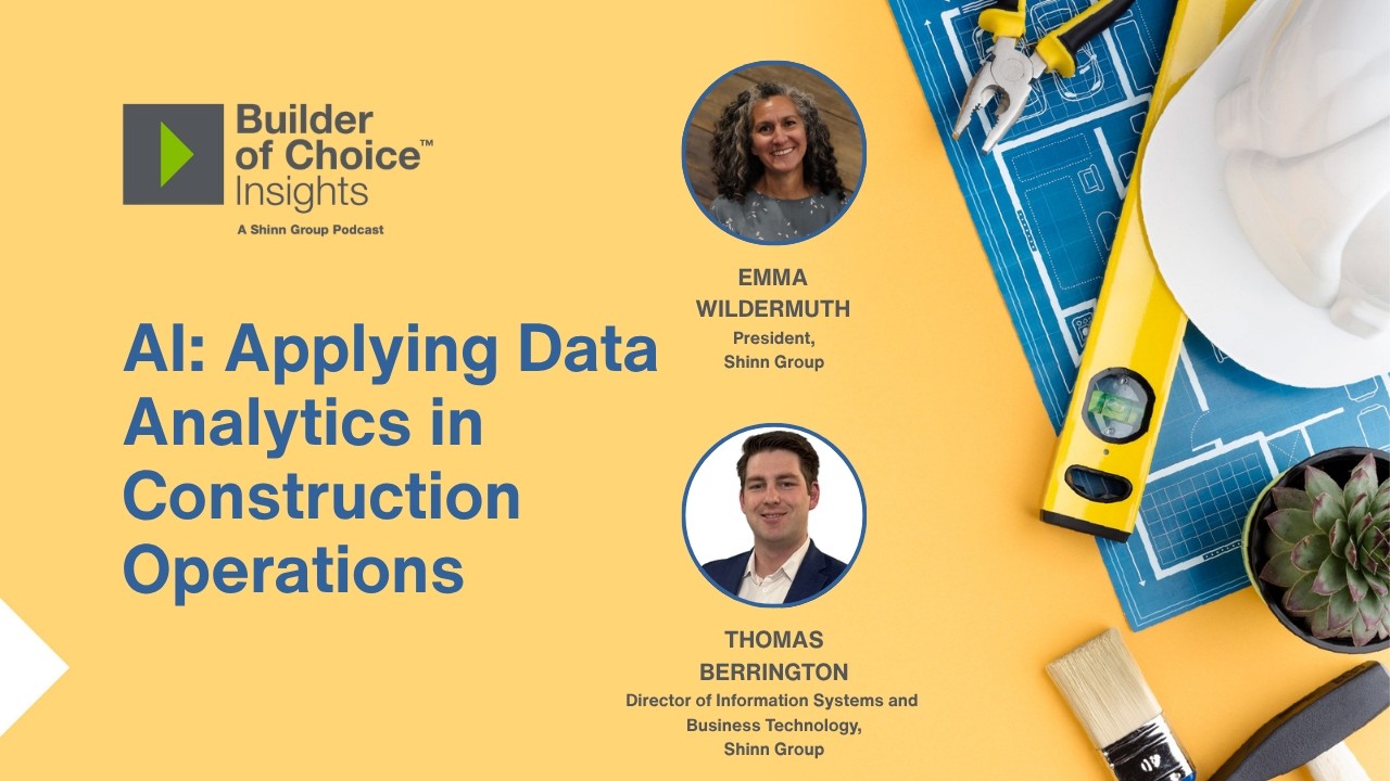 AI: Applying Data Analytics in Construction Operations