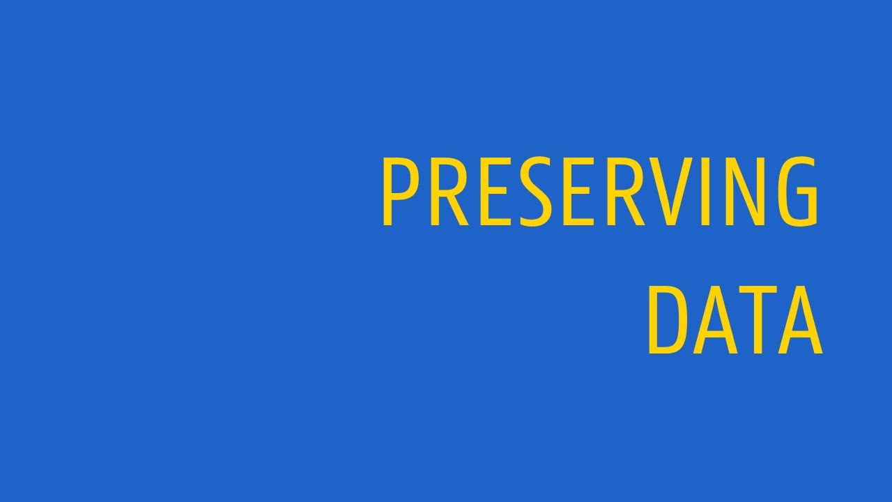 Knowledge clip: Preserving data