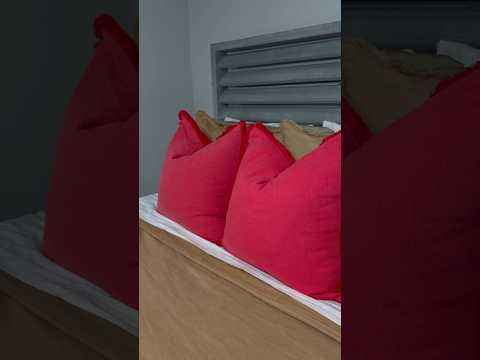 These red pillows!😍 #shorts #reddecorativepillows
