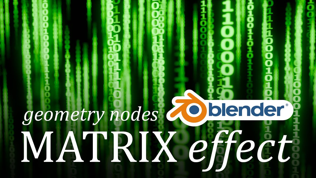 Create the Matrix Falling Code Effect in Blender! (Tutorial)