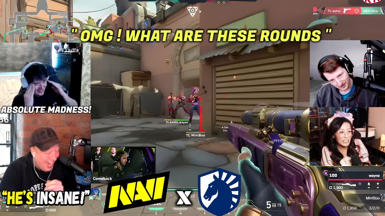 Sliggy, ardiis, TMV & Yinsu Reacts to TL vs NAVI Crazy Moments in VCT Stage 1