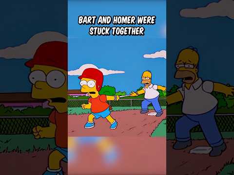 Bart And Homer Were Stuck Together