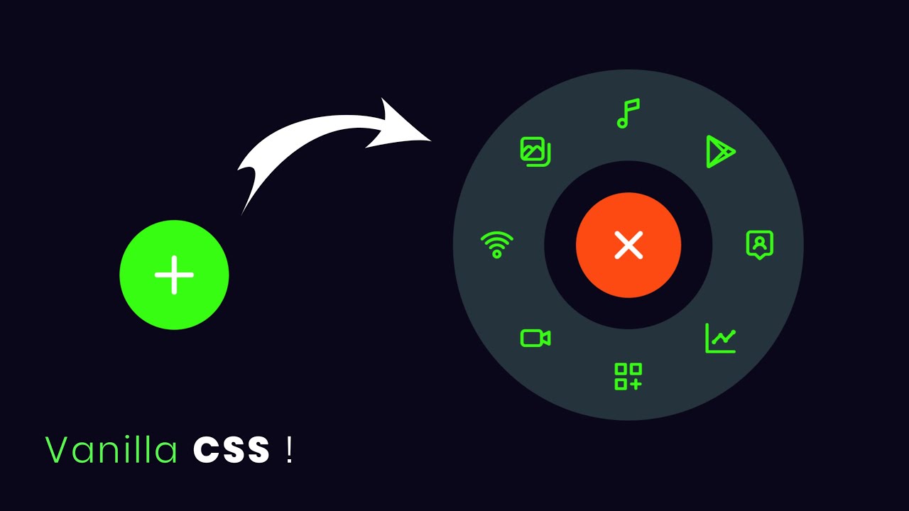 Vanilla CSS - Circular Menu Bar (Animation like PRO) | Next Level Circular Menu