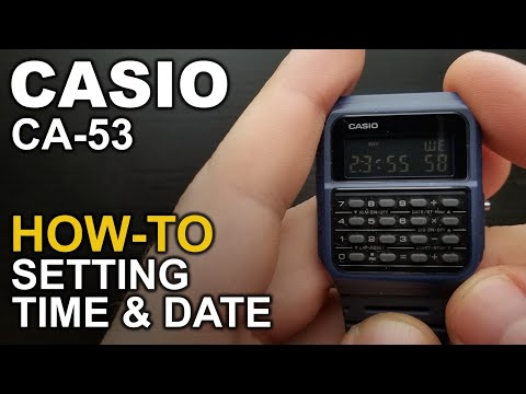 Casio CA53 - Setting time and date