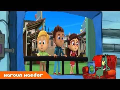 Plankton Watches PJ Masks episode 1 on TV