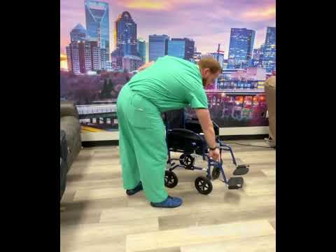 Medline Hybrid Wheelchair Transport Chair 1