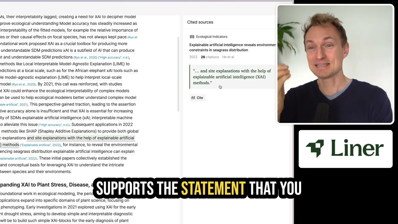 Using AI Agents For Better Literature Reviews with Liner