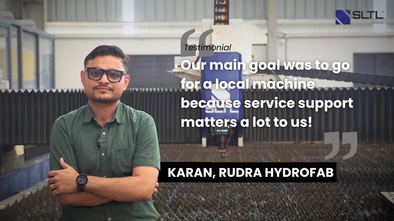 How Rudra Hydrofab Achieves 50mm Cutting with SLTL’s 20kW Fiber Laser Machine