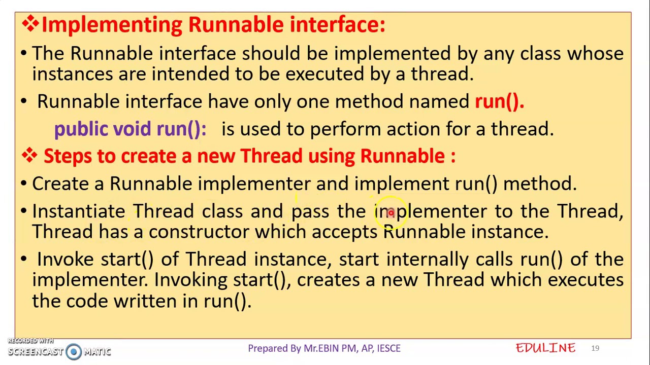 JAVA - MODULE 4 - TOPIC 12 - CREATING THREAD (CONTINUATION)