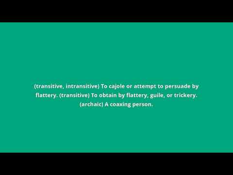 what is the meaning of wheedle