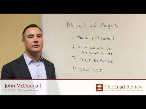 How to Write an "About Us" Page for a Law firm Website