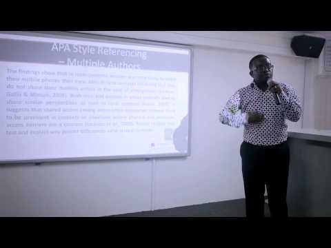 Research Methods S4 -Literature Referencing