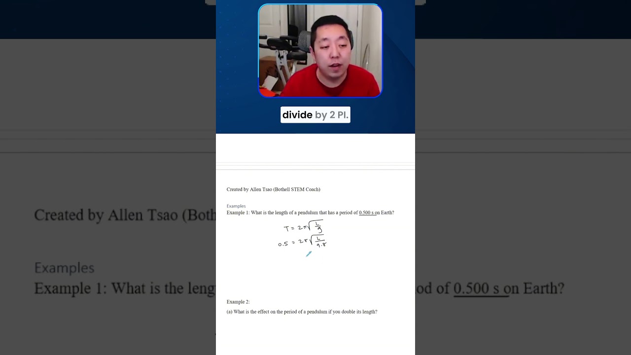 Find Pendulum Length in 40 Seconds ⏱️ AP Physics Trick