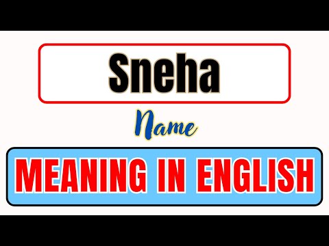 Sneha name meaning | What is Sneha meaning in english | स्नेह नाम का मतलब | English Brain