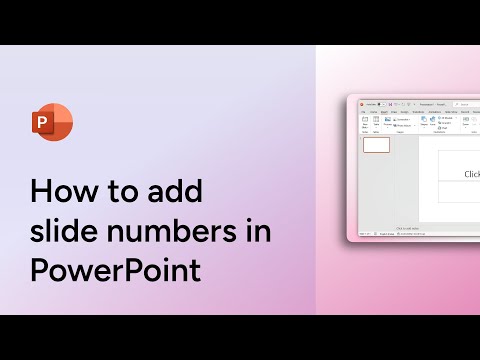 How to add slide numbers in PowerPoint