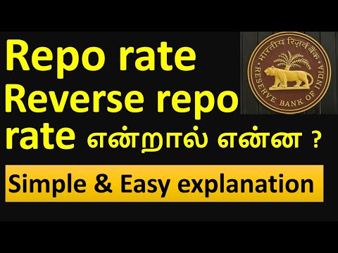 Repo rate, reverse repo rate in tamil | RBI monetary policy, stance & impacts